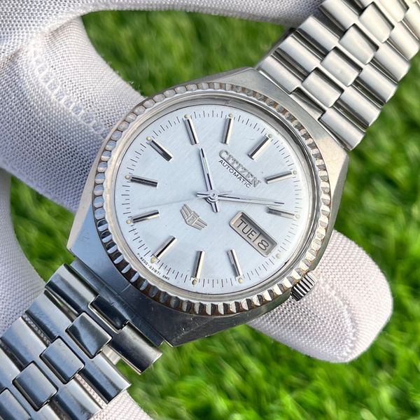 Vintage Citizen 7 Eagle Fluted Bezel Automatic Japan Made Menâ s Watch ...