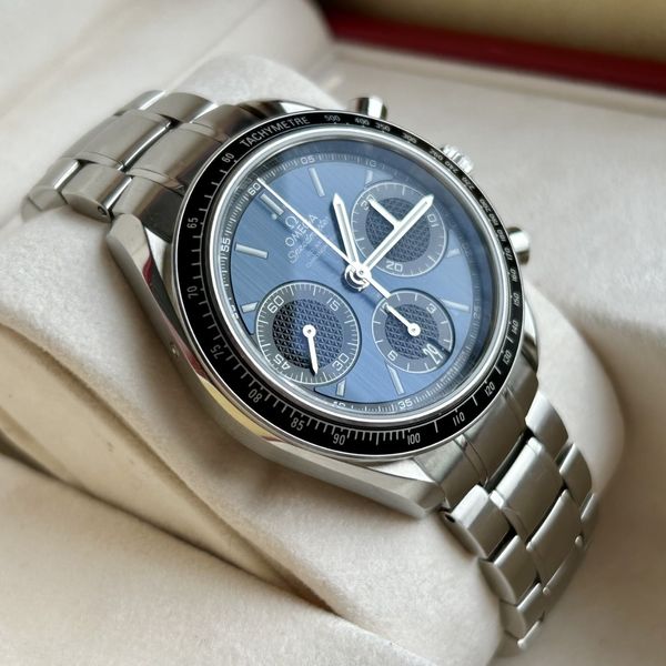 OMEGA Speedmaster Blue 40mm Chronograph Professional Watch Co Axial ...