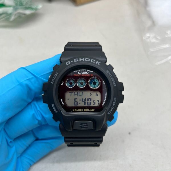 Casio G-Shock Men's Tough Solar Atomic Black Resin Band 50mm Watch ...