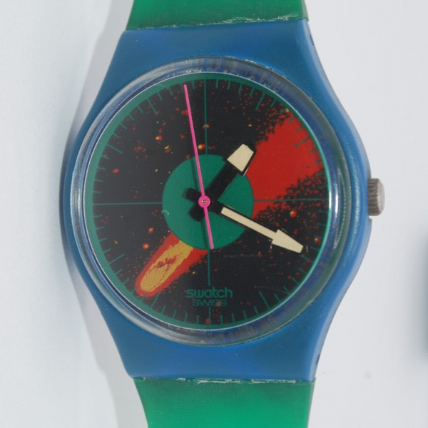 RARE Vintage Swatch Watch Cosmic Encounter GS102 1986 Haley’s Comet ...