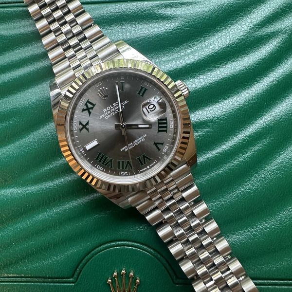 Rolex 126334 Wimbeldon 41 Datejust ii Jubilee Fluted 2022 Full Set Box ...