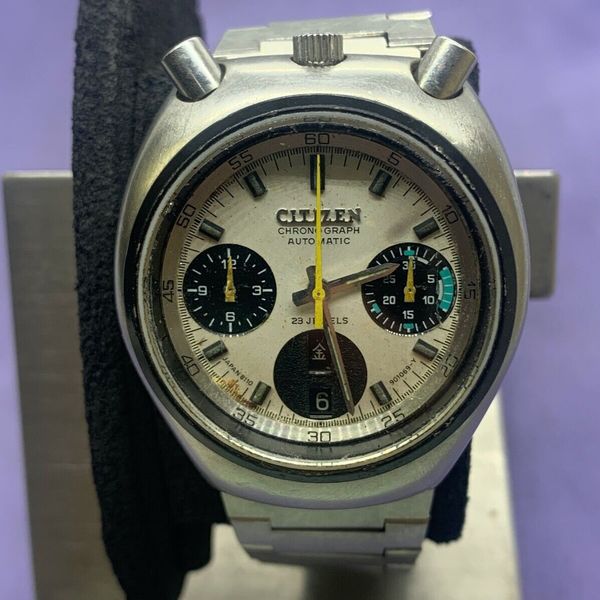 Vintage Citizen Challenge Timer 67-9011 Chronograph 23J Automatic Men ...