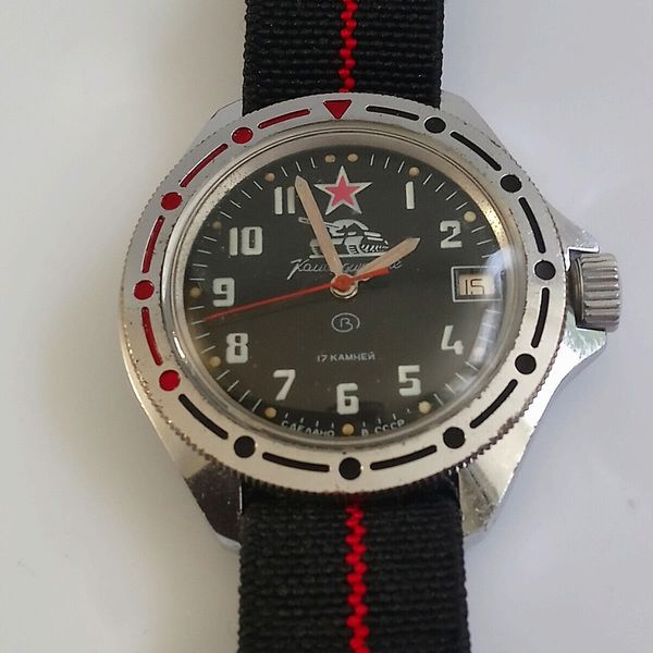 Vostok Tank Commander Komandirskie Military Watch USSR MADE IN CCCP ...