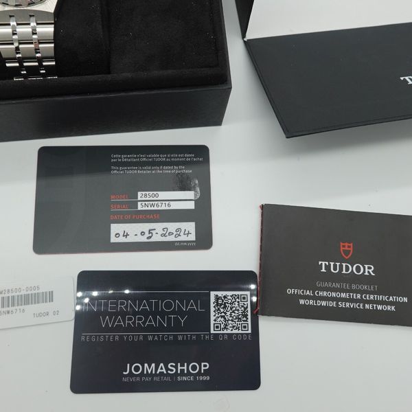 Tudor Royal 38mm 28500 Blue Dial Automatic Steel men's watch boxes ...