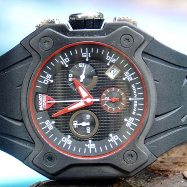 Ducati Swiss Made Chrono 5030 Corse watch in box with papers $225 PP'd ...