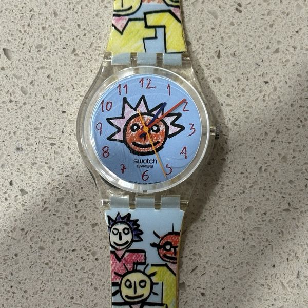 2002 Hipster Graffiti Artistic Art Swatch Watch, Rare Swiss Swatch ...