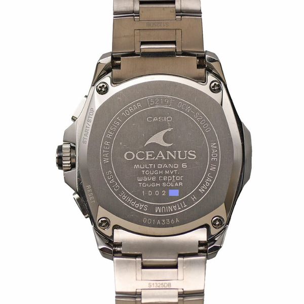 CASIO OCEANUS OCW-S2000-1AJF Solar Radio Titanium Watch Black Dial 42mm ...