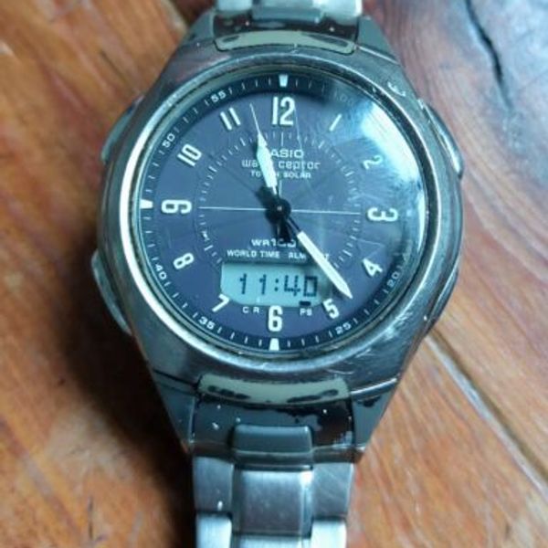 Casio wave ceptor illuminator oflo time, See Description | WatchCharts ...