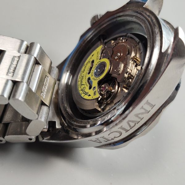 Parts Invicta Grand Diver Men's Watch Case Black Dial Green Bezel ...