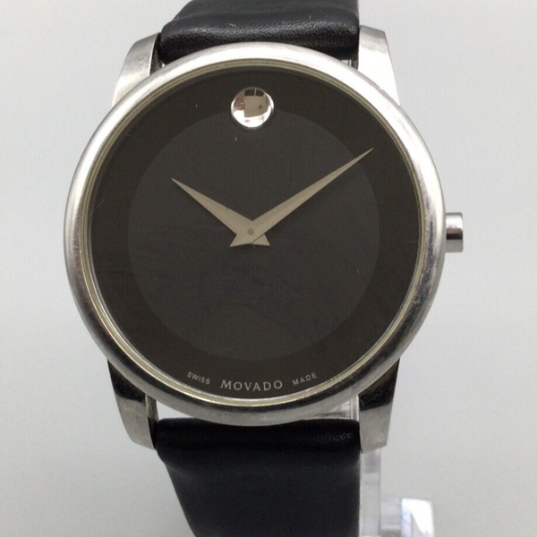 Movado Museum Watch Men Silver Tone Stainless 07.1.14.1142 Swiss New ...