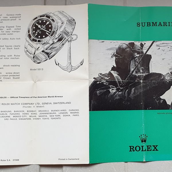 fs: rolex 60s submariner/gmt brochure | WatchCharts