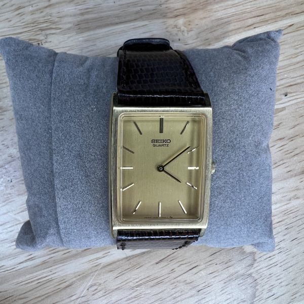 Vintage Seiko Quartz Watch 7430-5560 japan No Reserve Leather Test ...