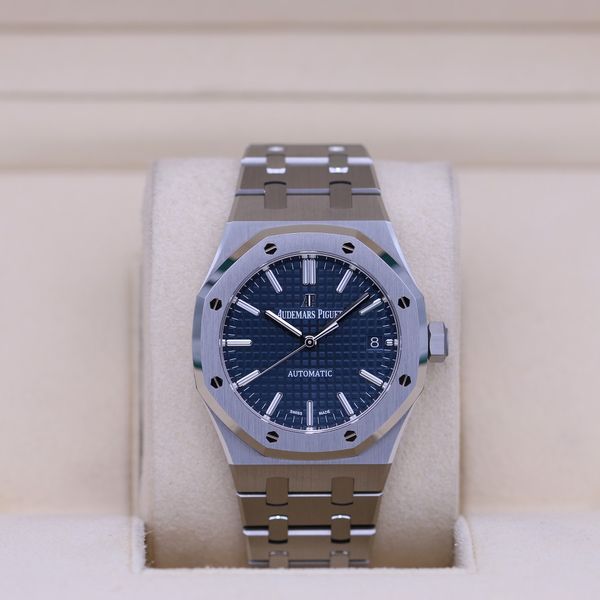 FSOT: Audemars Piguet Royal Oak 15450 Blue Dial - 2019 Box & Papers ...