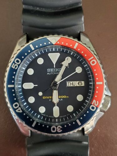 Seiko SKX009J1 Automatic Blue Dial Stainless Steel 200m Diver Watch ...