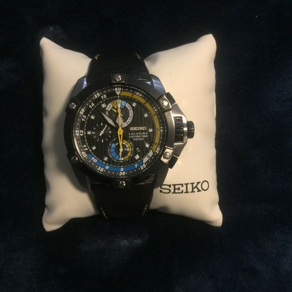 Seiko SPC049P1 Velatura Yacht Timer Titanium WR200M Watch | WatchCharts ...