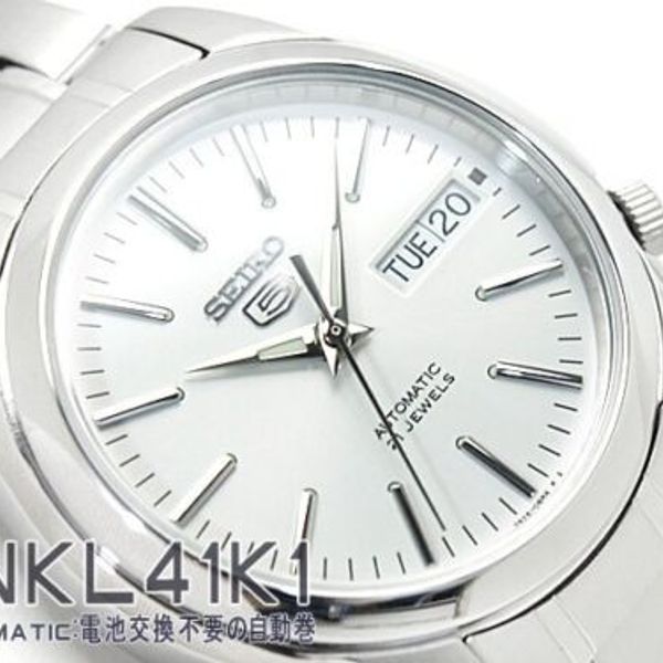 SEIKO 5 SNKL41 SNKL41K1 21 Jewels Automatic White Ready to Ship last ...