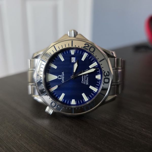 OMEGA SEAMASTER ELECTRIC BLUE STEEL 300M QUARTZ DIVER LARGE 41MM 2265.80 | WatchCharts Marketplace
