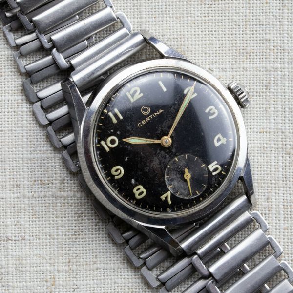 Vintage CERTINA Military watch - c. 1950 - Cal. 320 - "Bonklip ...