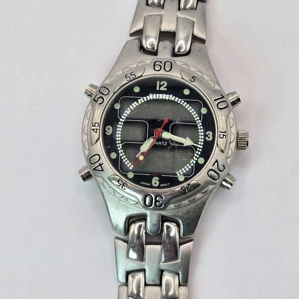 Vintage Benrus Chronograph Retro Digital Watch Stainless Steel Men for ...