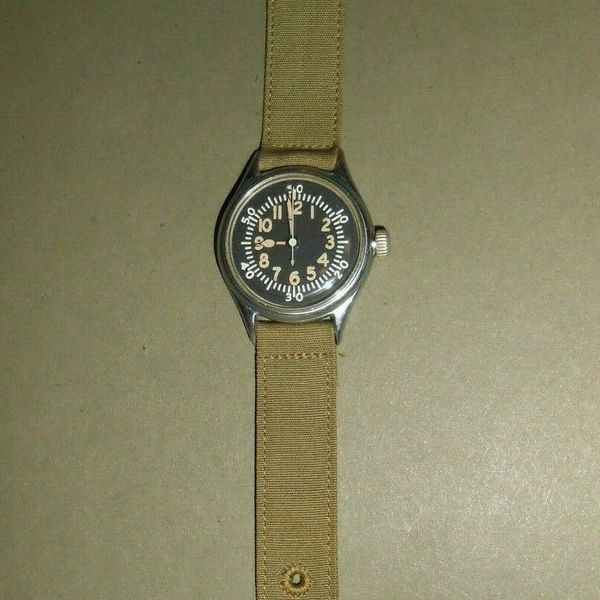 WW2 Rare Bulova Watch, Type A - 11 10AKCSH-R Radium Dial, Military ...