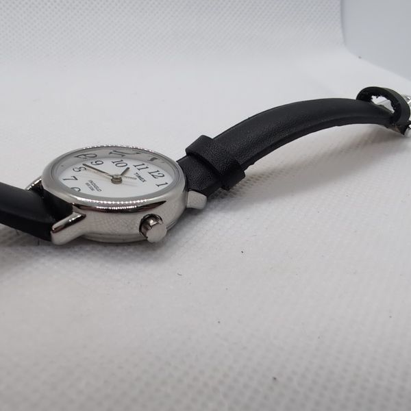 Timex Indiglo Dial Date Ladies Silver & Black Quartz Watch New Battery ...