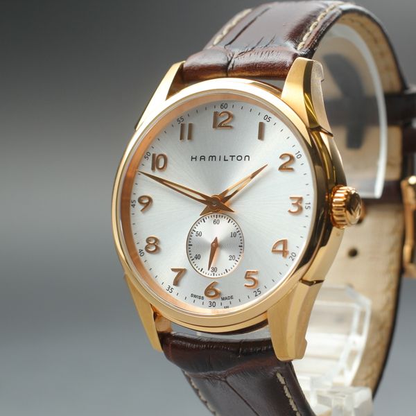 [Near MINT] Hamilton Jazzmaster Thinline H384410 Small Second Quartz ...