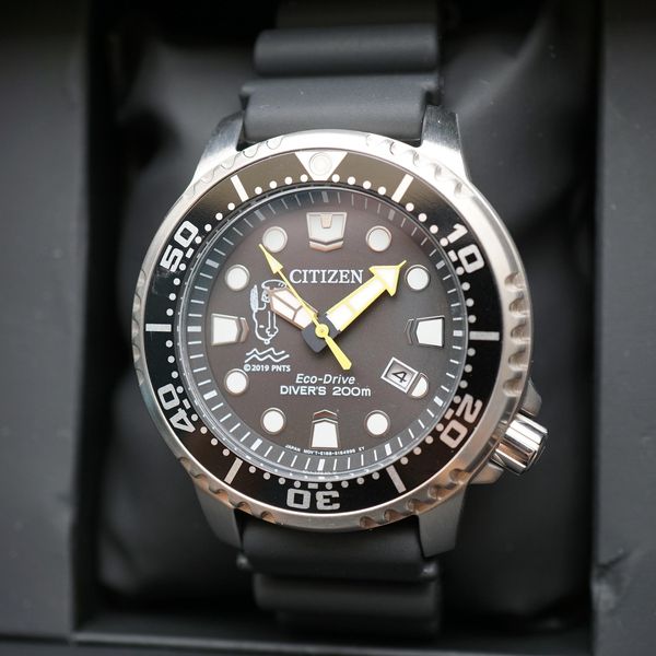 New Citizen Eco-Drive E168-S120314 Snoopy Limited Solar Quartz Divers ...