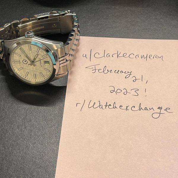 [WTS] Islander Brookville Hi-Beat Linen Dial #ISL-131 - $295 | WatchCharts