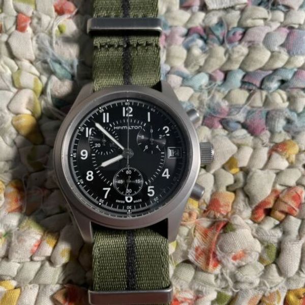 Hamilton Khaki Chronograph ref H685820 Swiss Military Style Watch ...