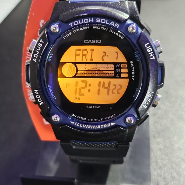 Casio Tough Solar Moon Tide Graph WS210H Digital Watch | WatchCharts ...