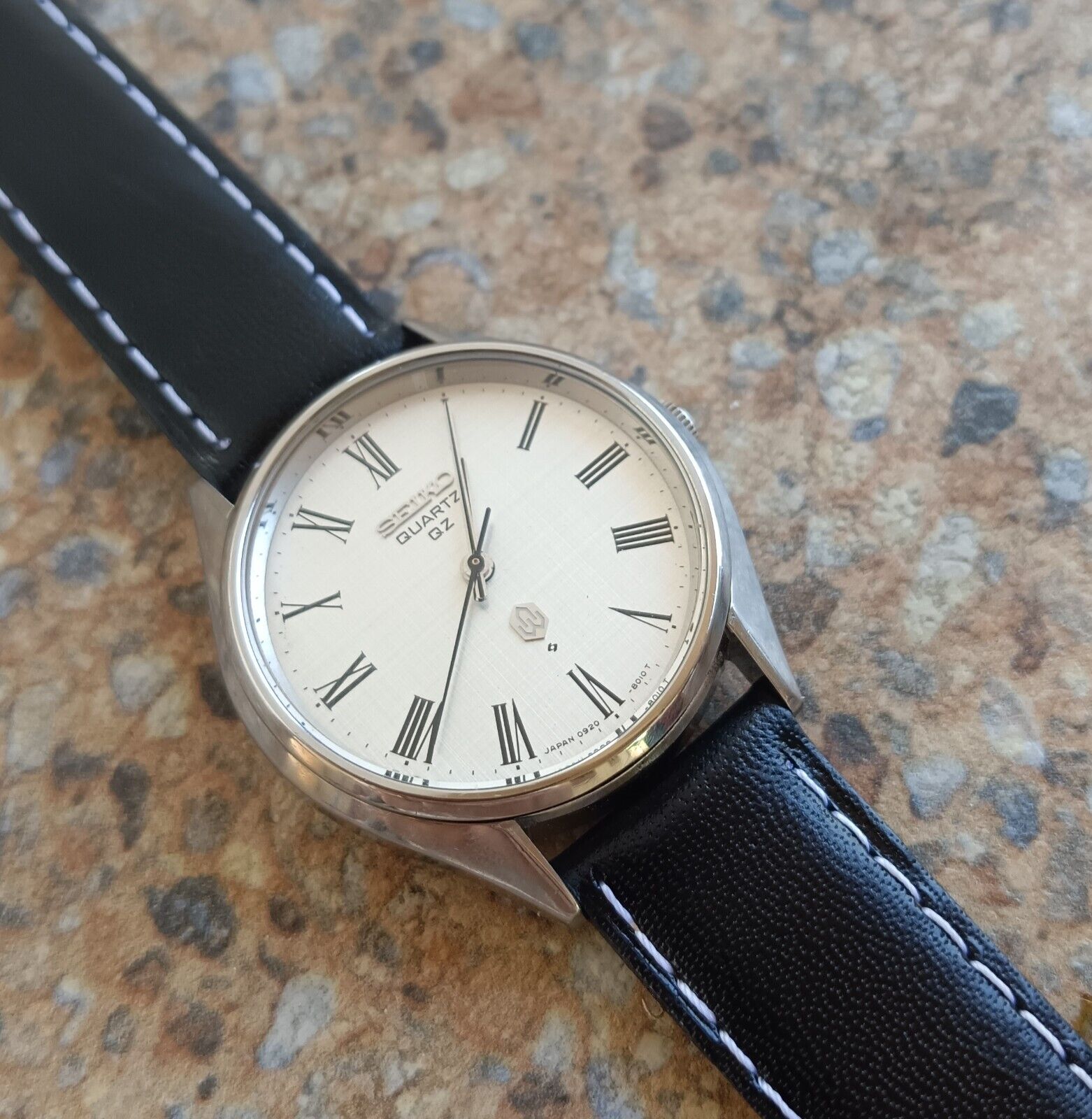 Vintage Seiko Quartz QZ (SQ) JDM 0920 8000 September 1975 Linen Texture ...