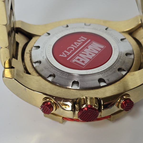Invicta Marvel Iron Man Watch 26799 52mm Red Gold | WatchCharts Marketplace