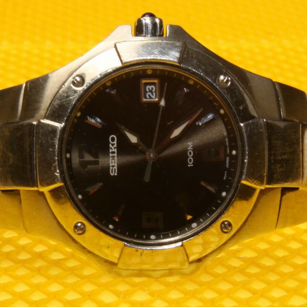 Men's SEIKO COUTURA "7N42-0BL0" Quartz Watch Sapphire Crystal 100M ...