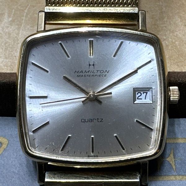 VINTAGE 1970's HAMILTON MASTERPIECE ORIGINAL DIAL 10K GOLD FILLED ...