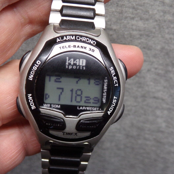 Men's TIMEX "1440 Sports" Digital Watch w/ New Battery - Works Great ...