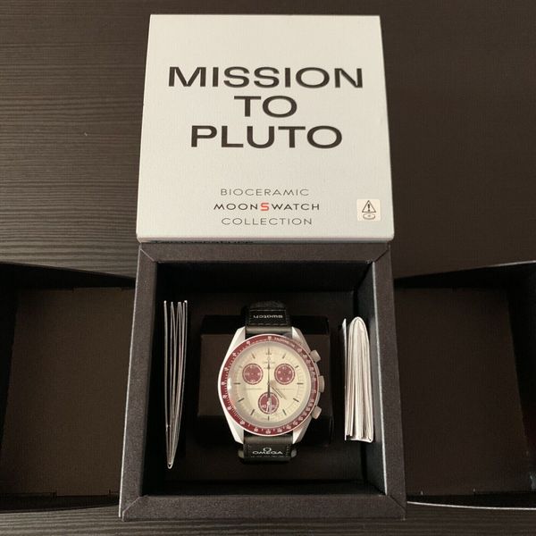 NEW Omega x Swatch Bioceramic Moonswatch Mission To Pluto - w/ Box and ...