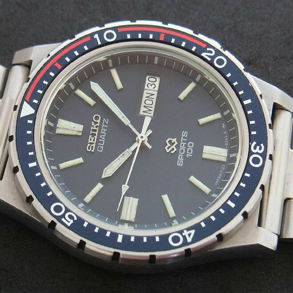 VINTAGE SEIKO Sports 100 7123-823A Quartz Watch | WatchCharts Marketplace