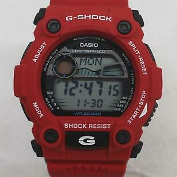 CASIO G-SHOCK Men's Red G-7900A-4 Resin Standard Digital WR-200 World ...