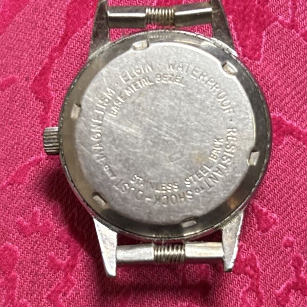 Vintage Elgin Sportsman Model Watch Manual Winding Working No Wristband ...