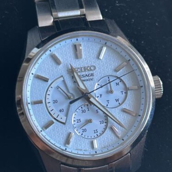 Seiko Presage White Men's Watch - SPB305 | WatchCharts Marketplace