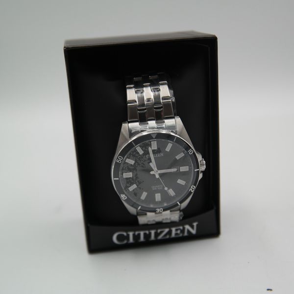 Citizen Men's Quartz Stainless Steel Black Dial Watch BI5050-54E NEW ...