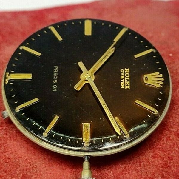 Rolex Oyster Movement Cal 710 (Running Condition Movement, Dial, Hands ...
