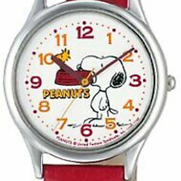 Citizen Q & Q PEANUTS Snoopy watch analog RED AA95-9852 Ladies Japan F ...