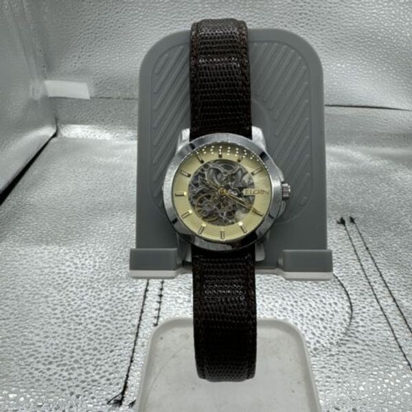 Elgin FG7081 Self-Winding Automatic â Skeleton Backâ Wrist Watch TY2807 ...