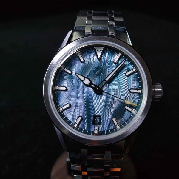 Zelos Helica Blue Wave MOP GADA Watch Full Set with Extra Strap ...