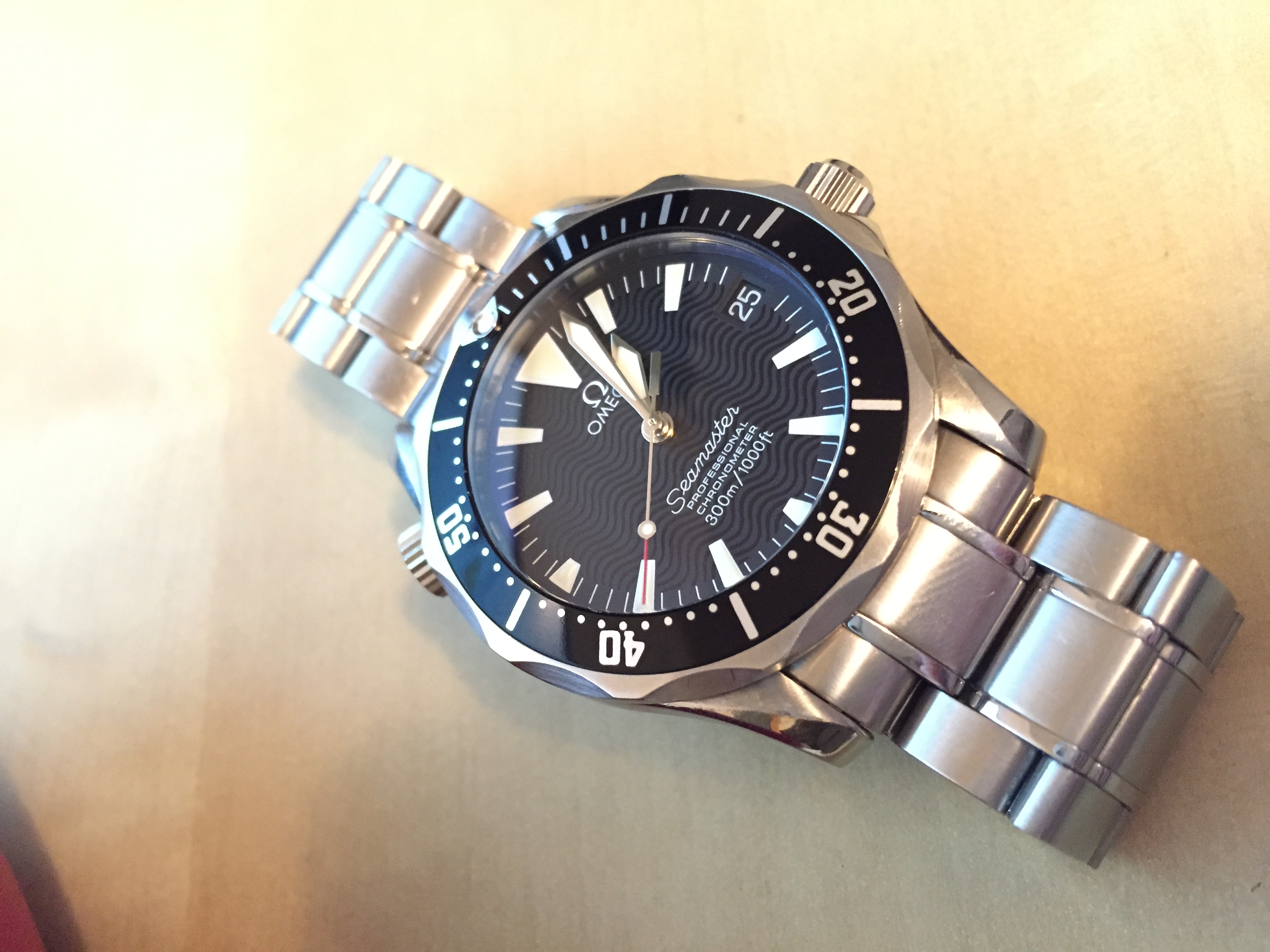 FS: Custom Omega Seamaster 300 Pro 2252.50 Midsize Automatic Watch ...