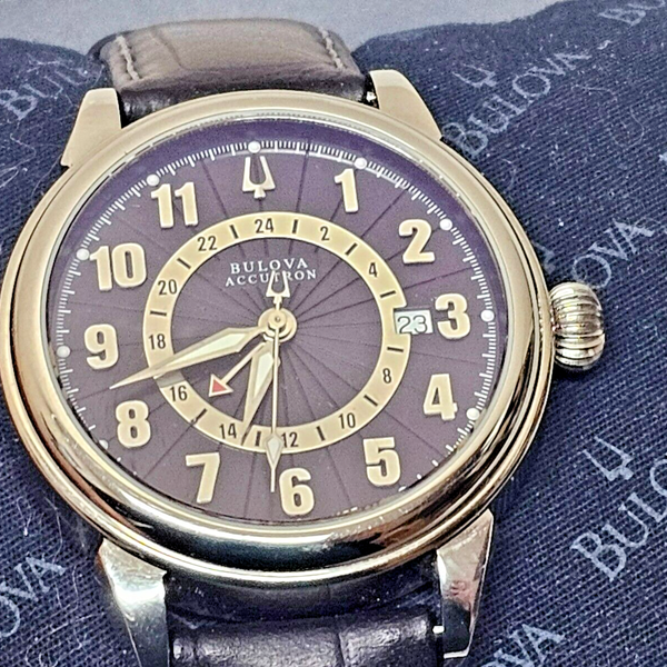 Bulova Accutron Gemini Mens Dress Watch 63B012 42 mm | WatchCharts ...