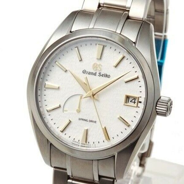 New Grand Seiko Snowflake Spring Drive Titanium Men's Watch SBGA259 ...