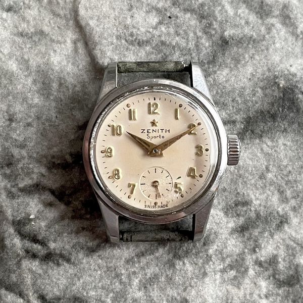 â © Vintage ZENITH Sporto Swiss Made old wrist watch | WatchCharts ...