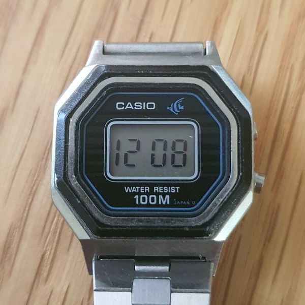 Rare Vintage Casio LW-850 85 Marlin Digital Diver 100m Lady Screwback ...
